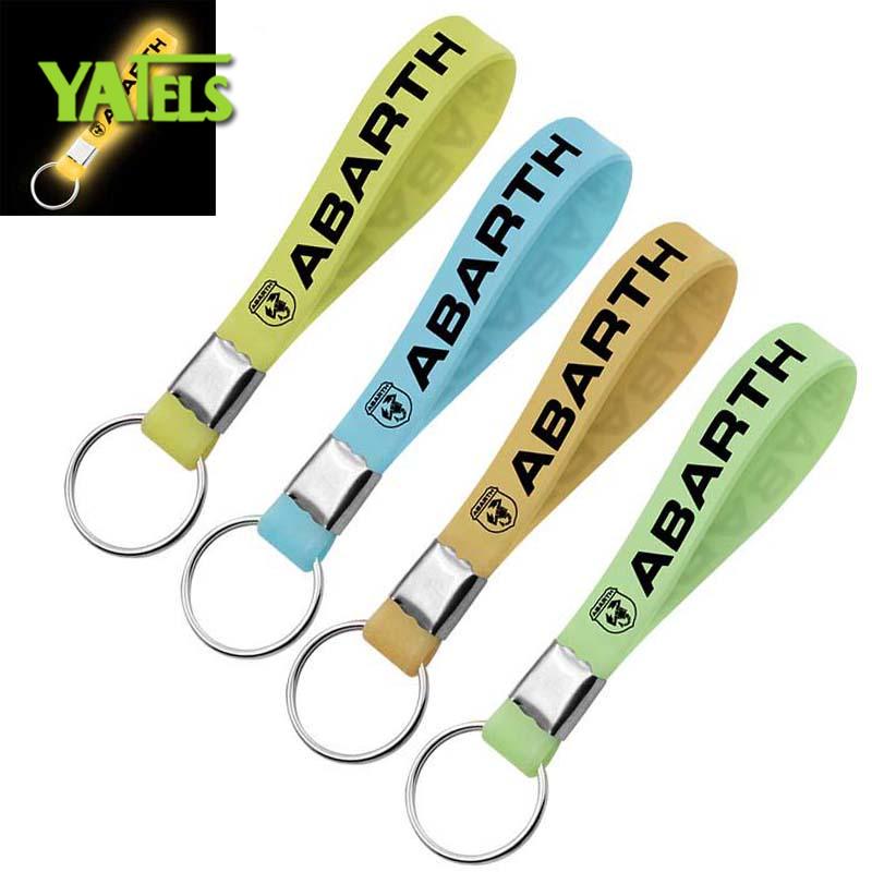 Buy 1 Pcs Luminous Car Keychain Silicone Key Ring A-BARTH LOGO Fashion ...