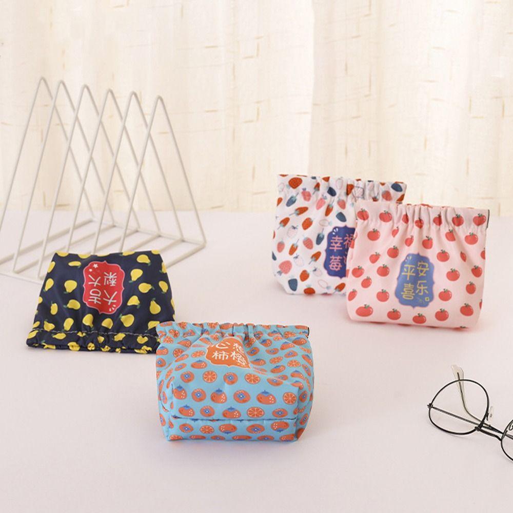Buy Self-closing Fruits Orange Lipstick Cosmetic Bag Girls Coin Purse Women Spring Bag Mini ...