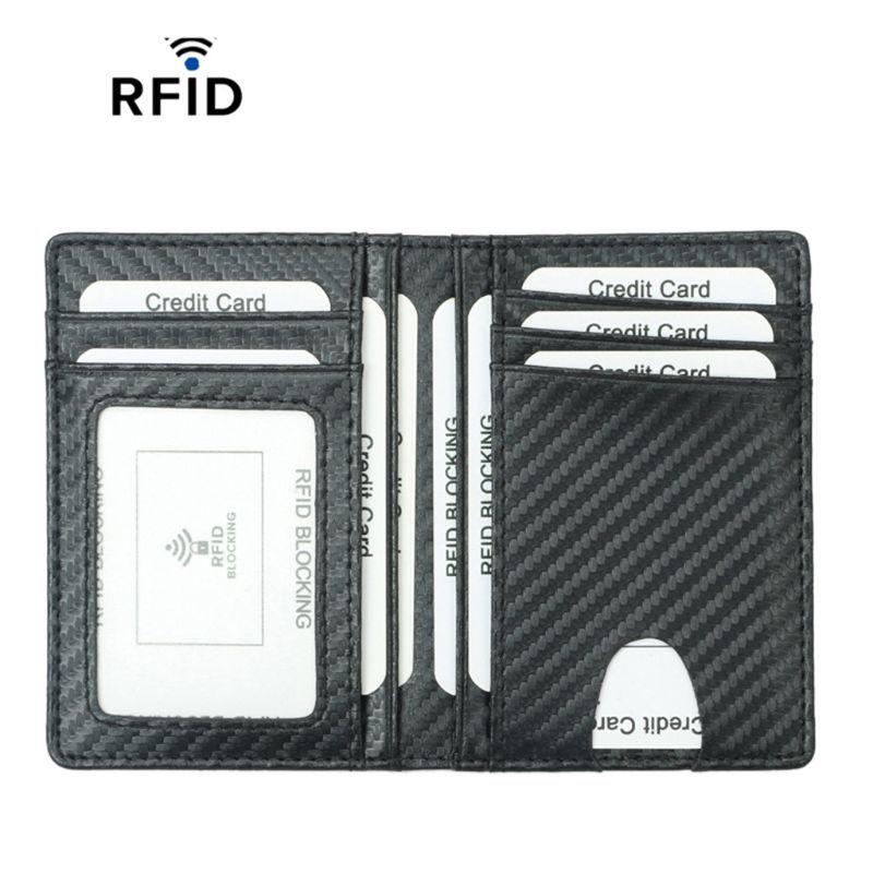 Rfid Blocking Carbon Fiber Credit Card Wallet for Men Driver License ...