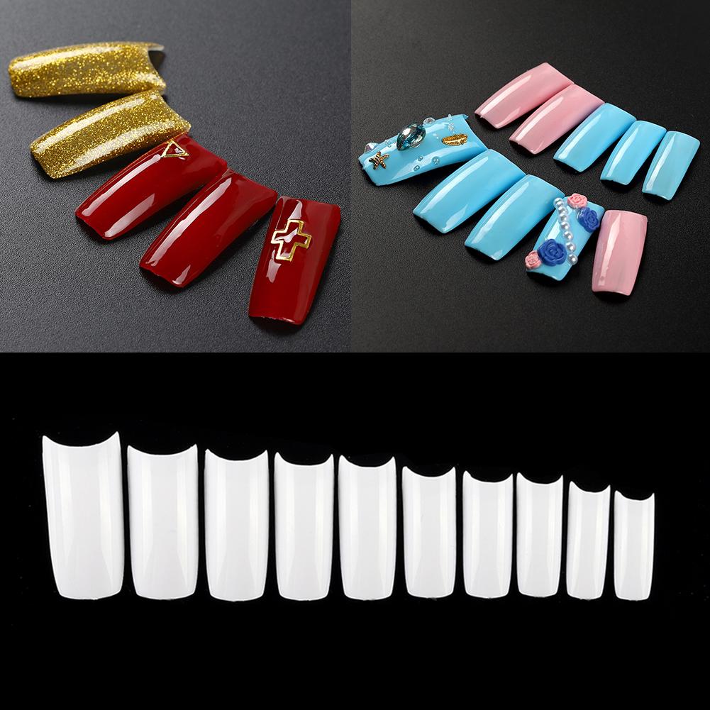 Cheap 100Pcs False Nail Tips Natural White Clear Acrylic Fake Nails ...