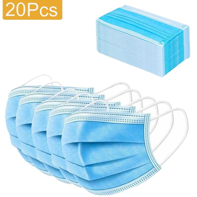 Buy Disposable Masks Three-layer Mask Dust-proof Nonwoven Breathable ...