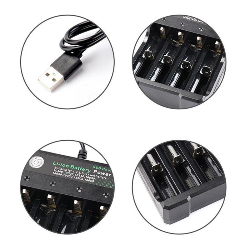 Buy 4 Slot Intelligent Vape Battery Charger 18650 18350 Li-ion Ni-Mh AA ...