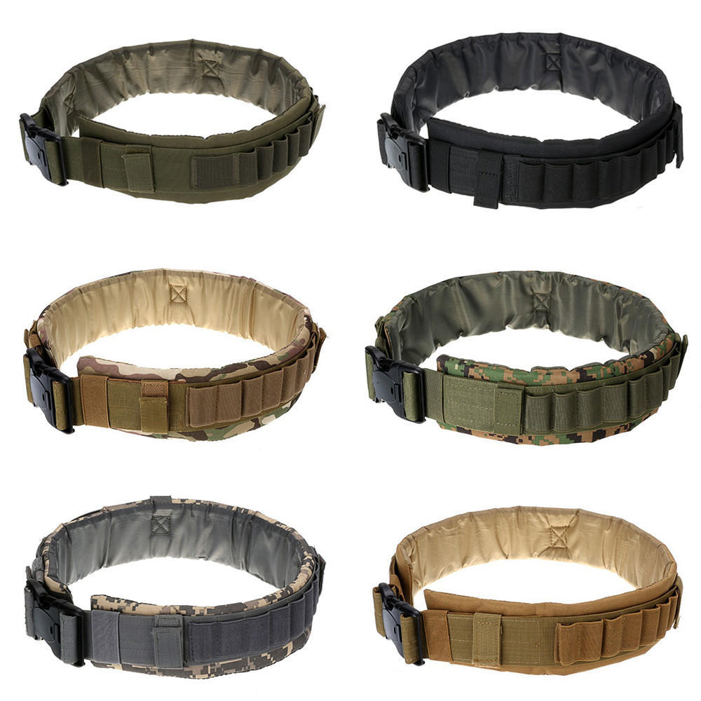 Buy Tactical Shotgun Shell Bandolier 25 Shell Cartridge Ammo Belt Waist ...