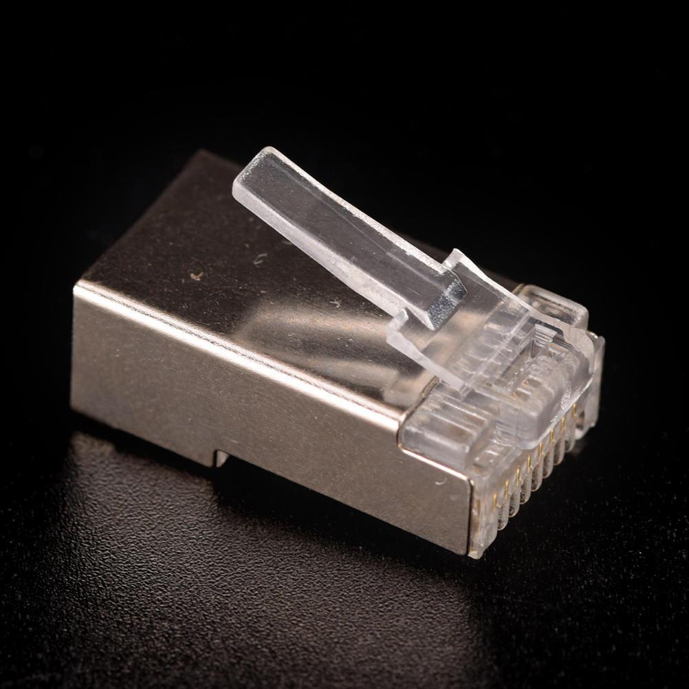 High-quality 10 X Silver Plated Cat6 Crystals RJ45 Network Cable ...