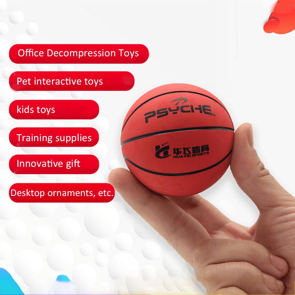 Buy 2.4-Inch Mini Rubber Basketball Elastic Desktop Decoration for ...