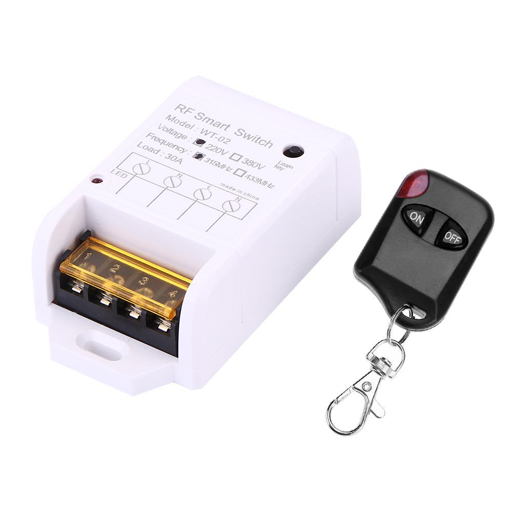 Buy 220V 30A 1CH Wireless RF Remote Control Switch Transmitter Module ...