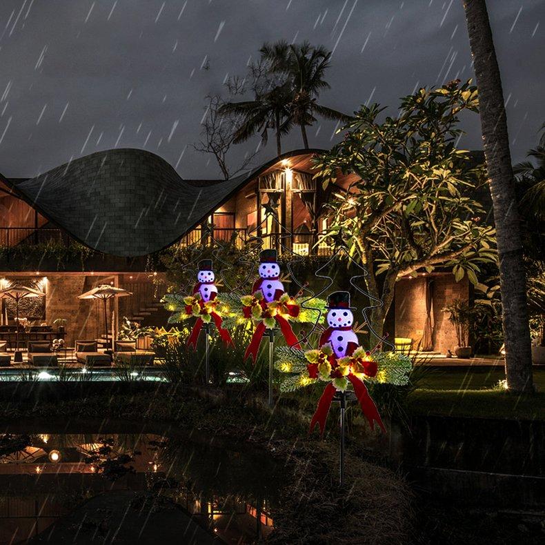 CLF Solar Lawn Lights Christmas Candles Branch Lights Led Pins Garden ...