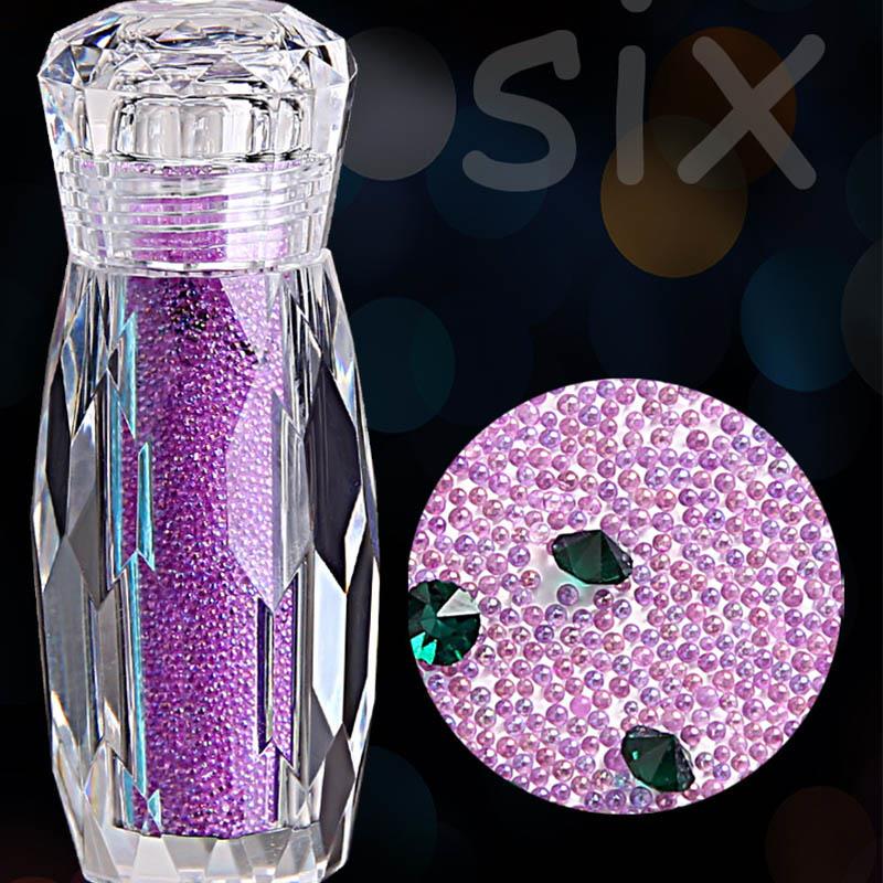 Buy Practical 3D Micro Bead Rhinestones Glitter Tiny Nail Crystal Beads ...
