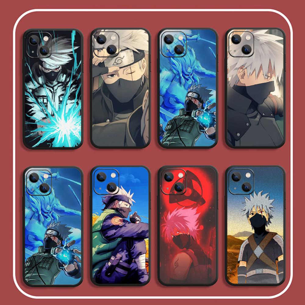 Hatake Kakashies Anime Black Soft Phone Case Cover Cell For Iphone ...