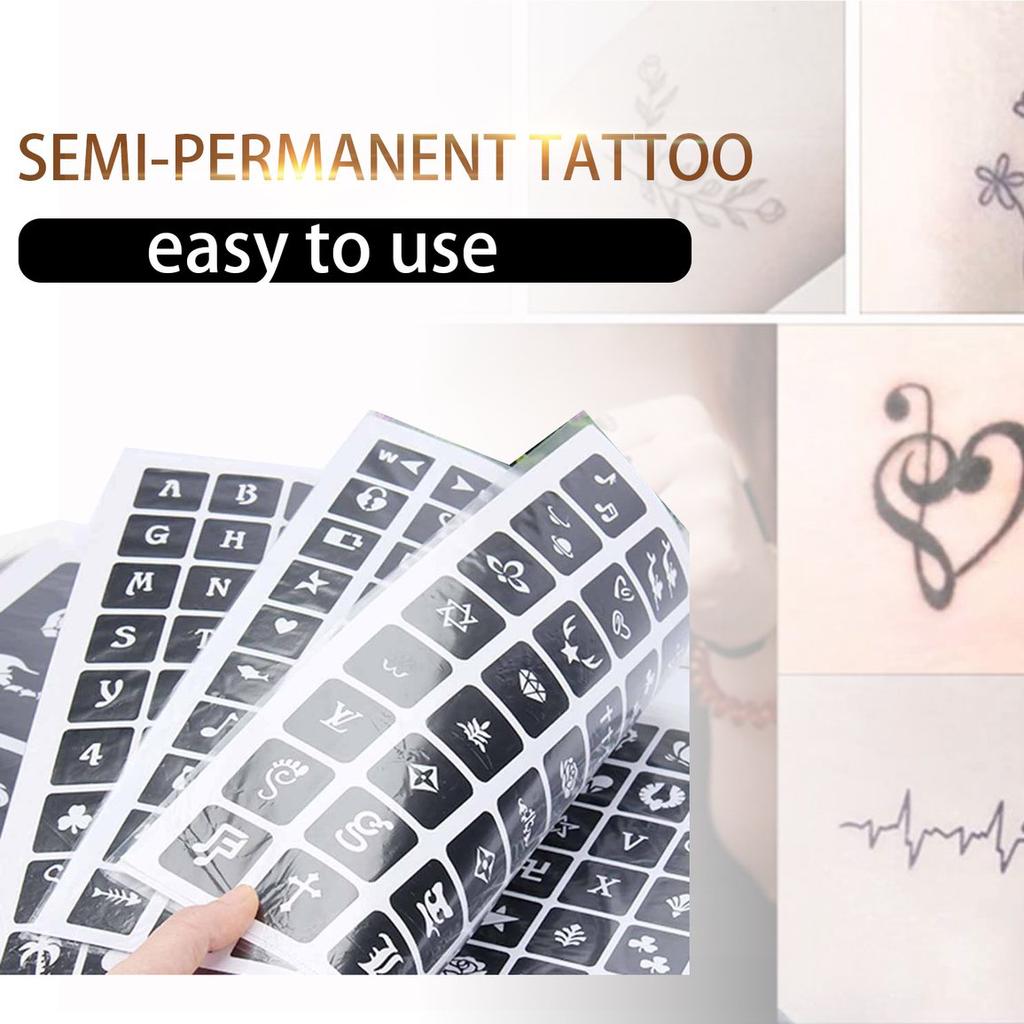 Buy GG Semi Permanent 635 Paterns Tattoo Template Album Body Art Tattoo ...
