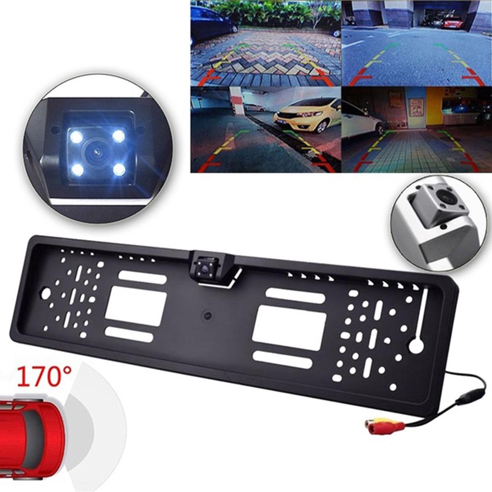 Buy European License Car Rear View Plate Frame Backup Reverse Night ...
