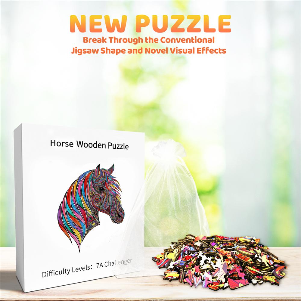 Buy Unique Wooden Animal Jigsaw Puzzles Mysterious Puzzle Gift ...
