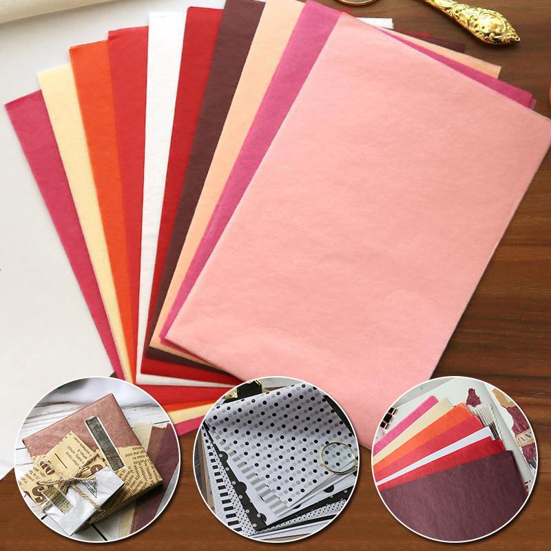 80/100 sheets Sydney Paper Colorful Tissue Flower Wine Packing Hand ...
