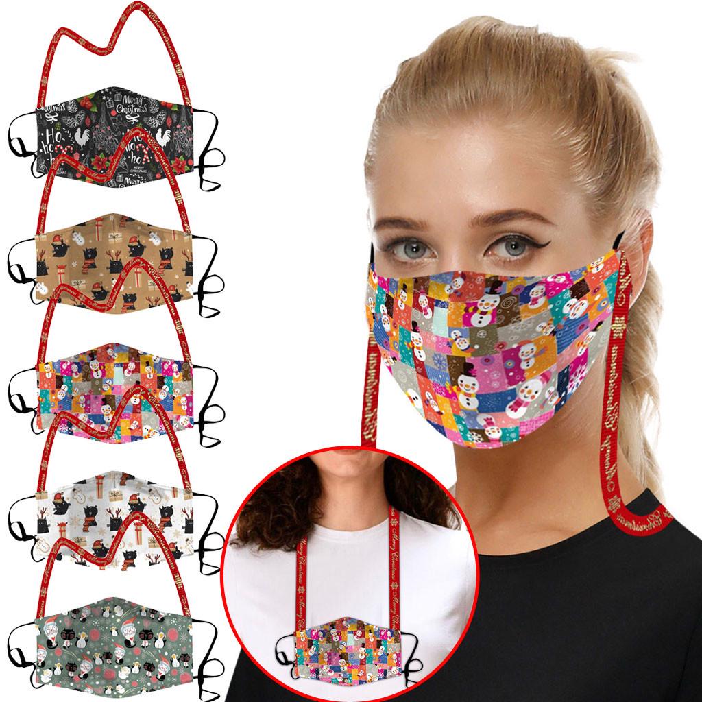 Buy 5pc Adult Mouth Masks for Protection Face Mask Washable Earloop ...