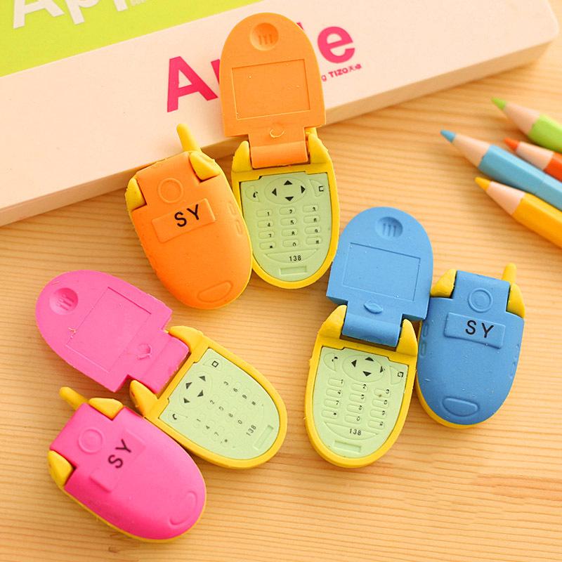 Buy Creative Stationery Eraser Cartoon Compact Mobile Phone Eraser at ...