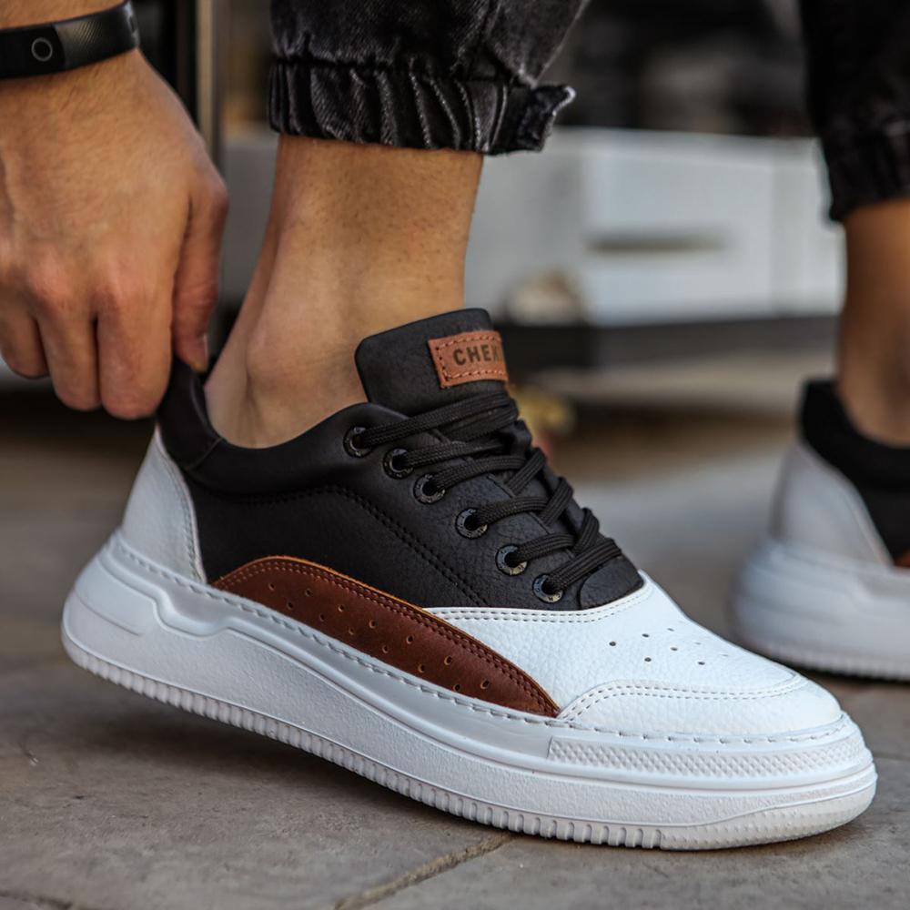 Cheap Chekich Men Footwear Sneakers White Red and Black Color Lace Up ...