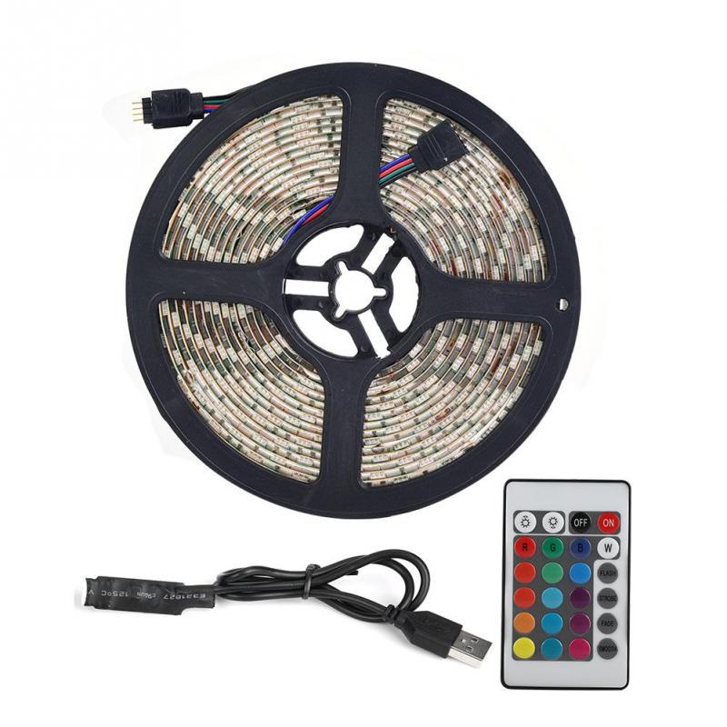 Buy 5M 5V 300LED Solar Powered Waterproof RGB LED Strip Fairy Light ...
