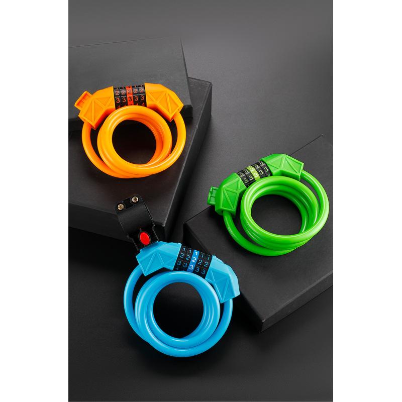 Buy Bicycle Lock Five-digit Combination Lock Circle Type Cable Lock ...