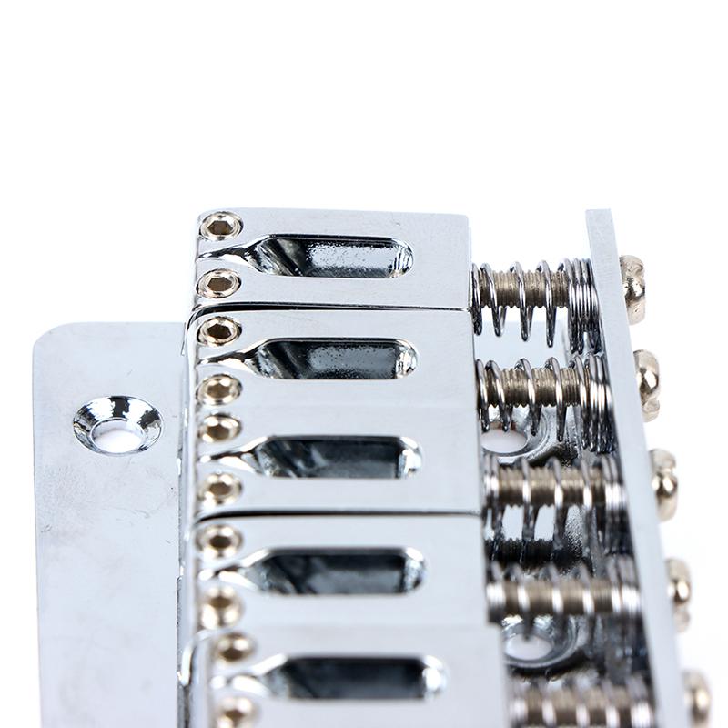 💰Kjøp 6 String 65MM Metal Fixed Hardtail Saddle Bridge Top Load Guitar ...