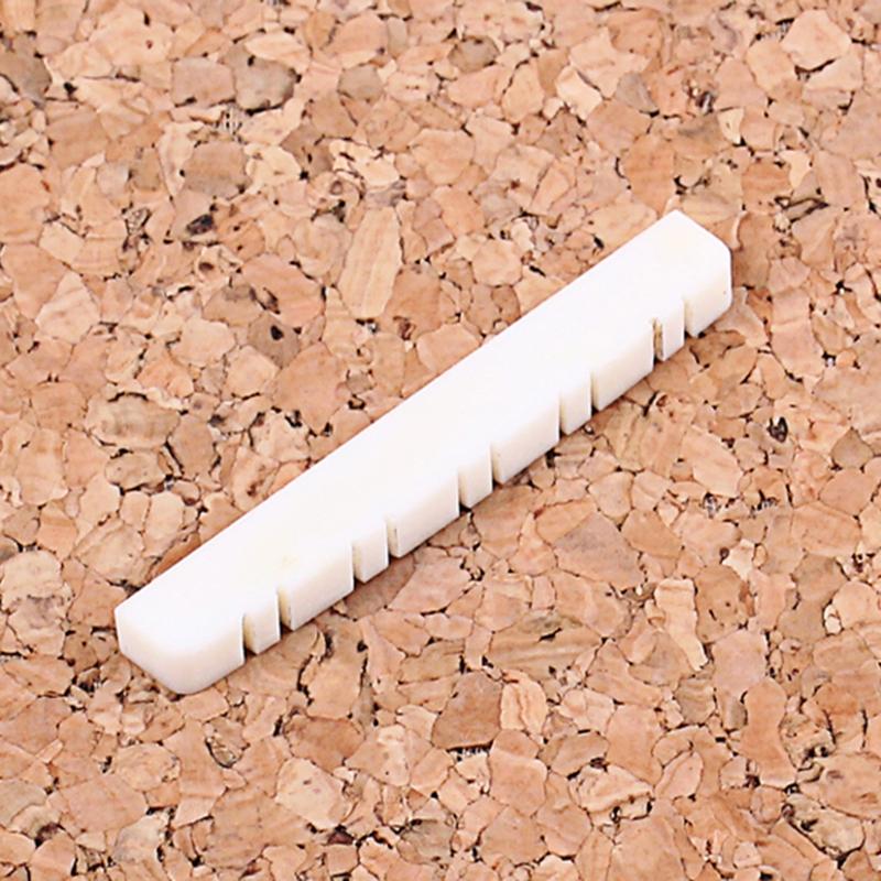 Buy 10 Strings Electric Guitar Oxen Bone Saddle Bridge Nut Grooved ...