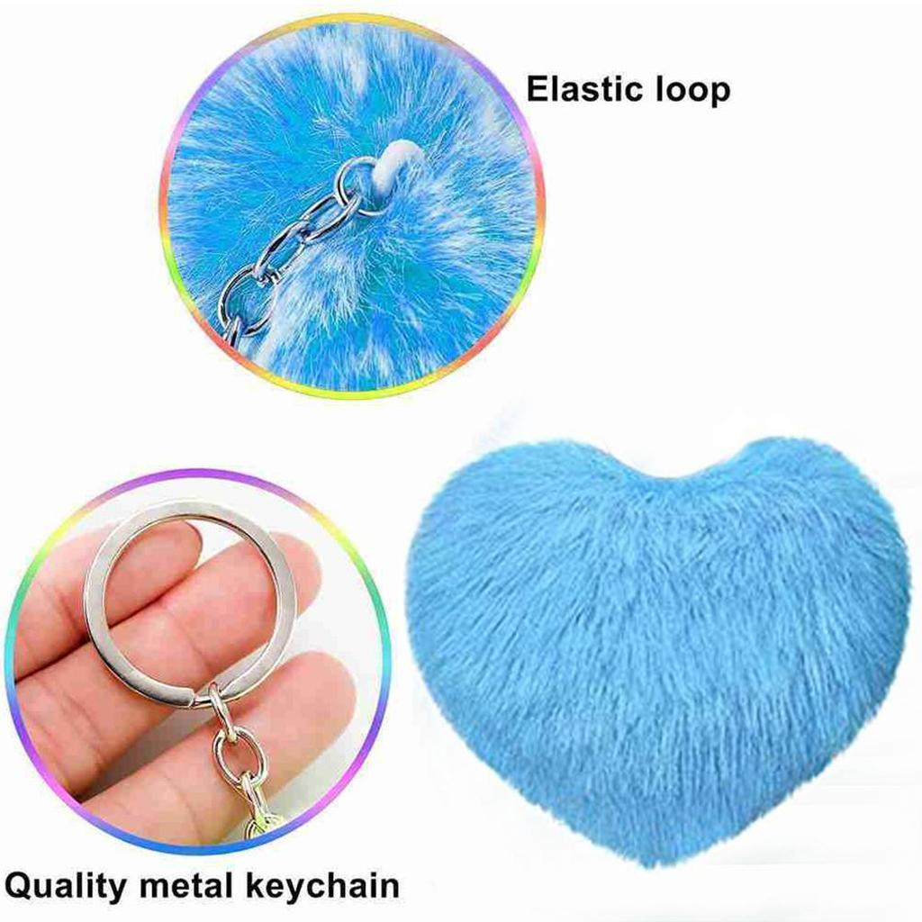Buy Lazy Rabbit Heart-shaped Plush Ball with Tassel Heart-shaped ...
