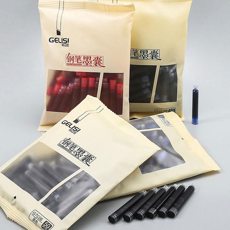 50Pcs Large Capacity Calligraphy Fountain Pen Ink Sac Erasable Student ...