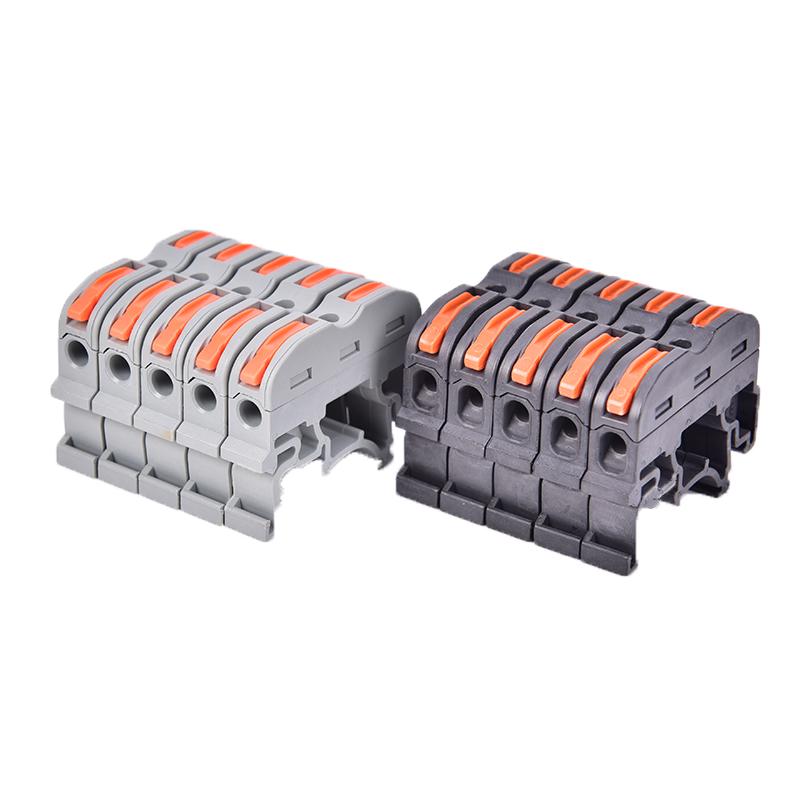 5Pcs PCT-211 Rail Type Quick Connection Terminal Press Connector Wire ...