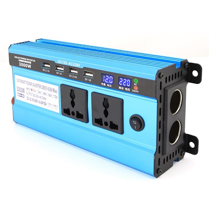 💰Cumpără 3000W modificat Sine Wave Putere Invertor tensiune transformator dublu inteligent ...