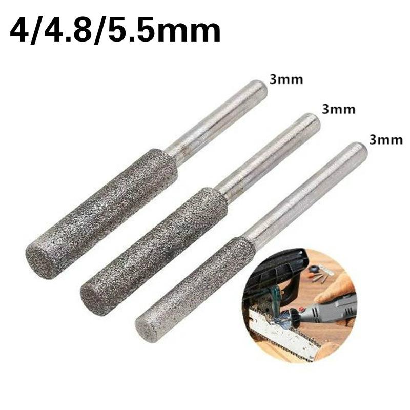 Buy 3mm Shank 4/4.8/5.5mm Diamond Grinding Head Polishing Tool for ...