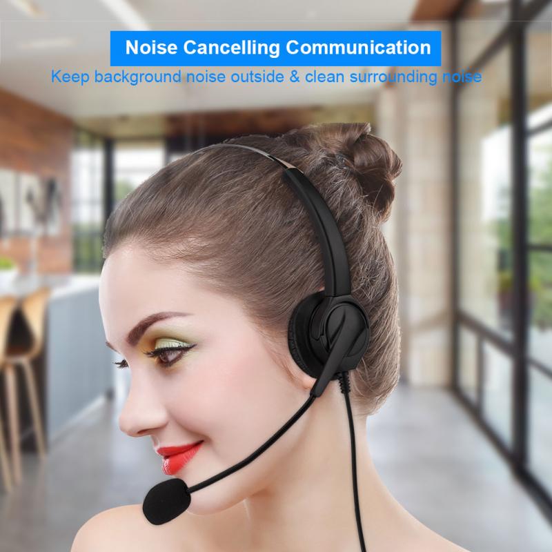 💰Koop Cordless Phone Headset Adjustable Noise Cancelling 2.5mm ...