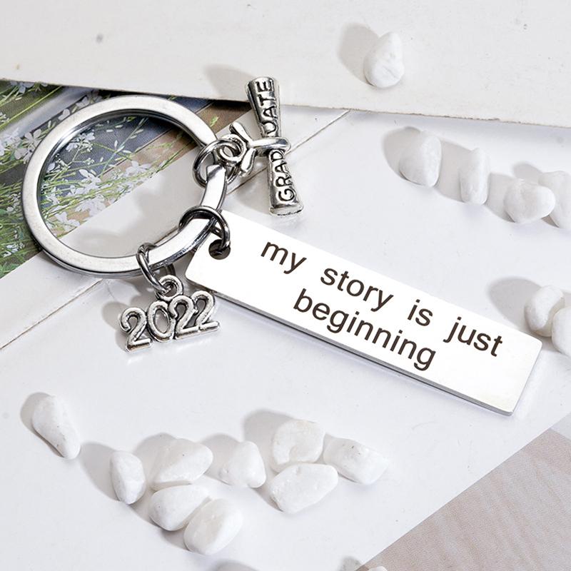 2022 Write My Story Is Just Beginning Graduation Keychain For Student ...