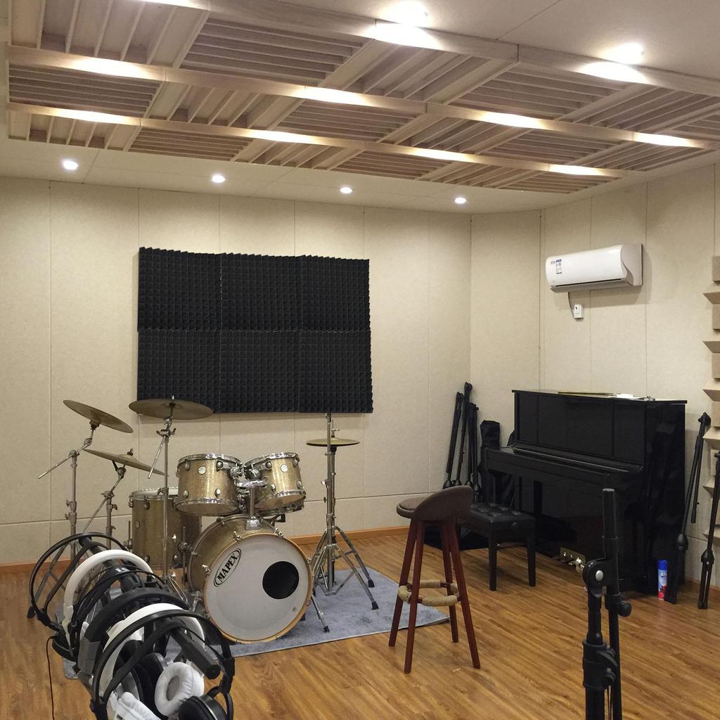 Buy 10PCS Acoustic Foam Panel Home Studio Sound Proof Pyramid at ...