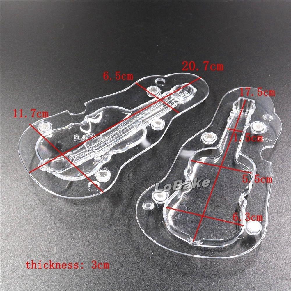 Buy 3D Violin Musical Instrument Shape PC Magnetic Chocolate Mold Candy ...