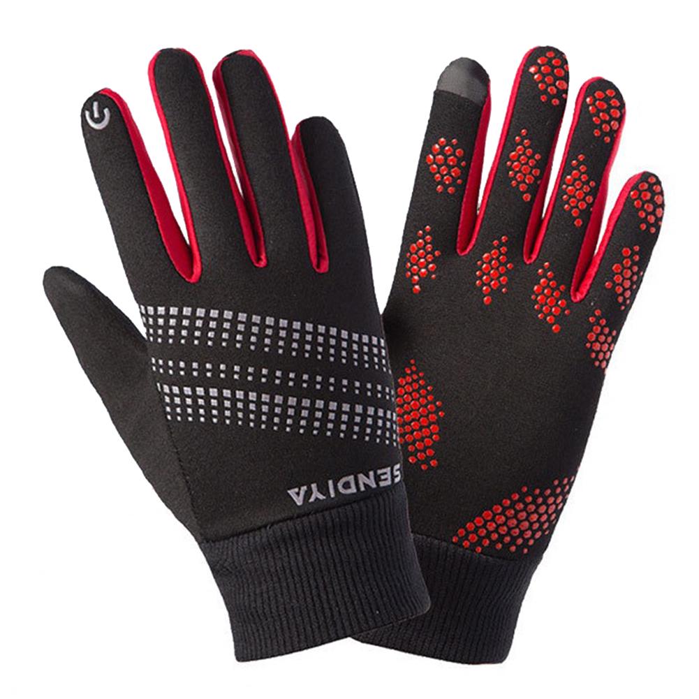 Buy Reflective Warm Gloves Windproof and Waterproof Cycling Running ...