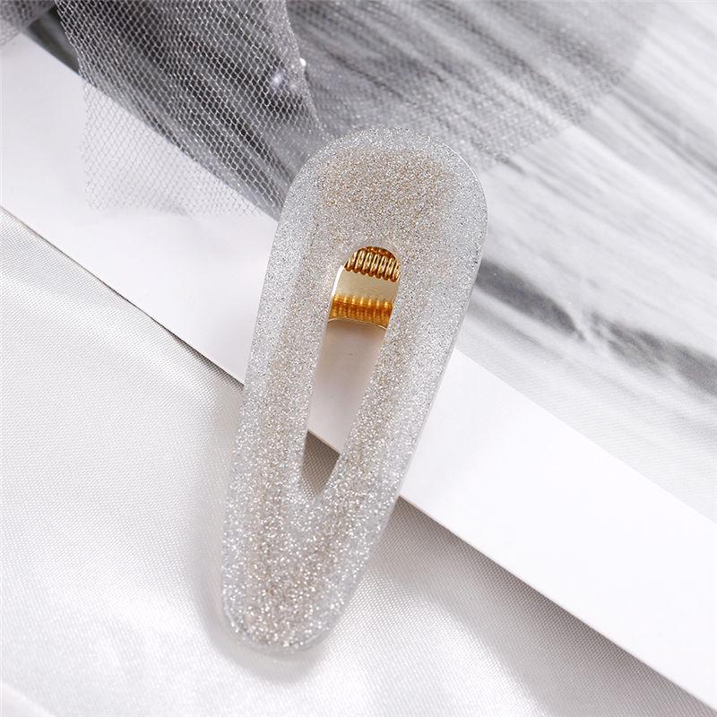 Buy 1PC Women Girl Hairpin Water Drop Hairpin Hair Clip Acrylic Plaid ...