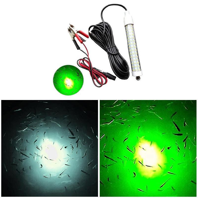 LED Fishing Finder 12V Underwater Submersible Lamp Fish Attracts Light ...