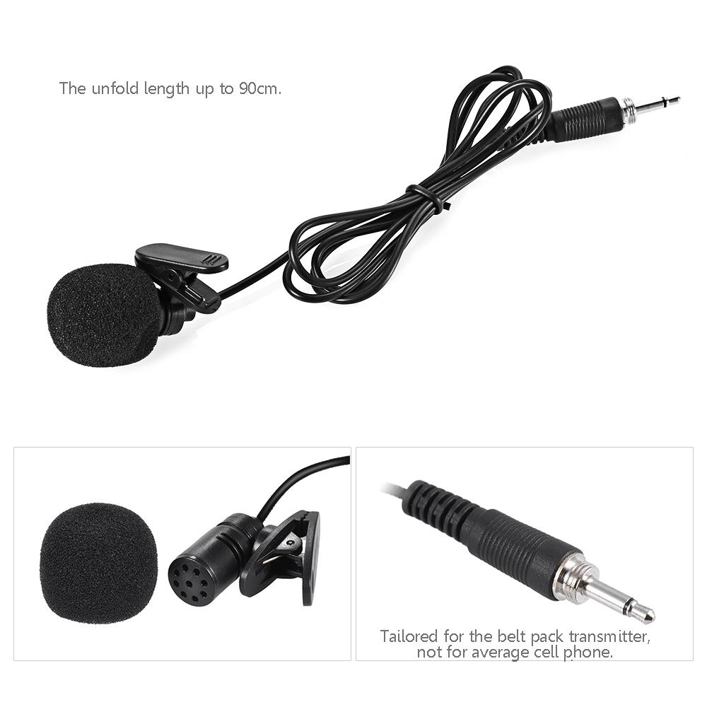 Buy Portable Lavalier Lapel Collar Clip-on Wireless Microphone Voice ...