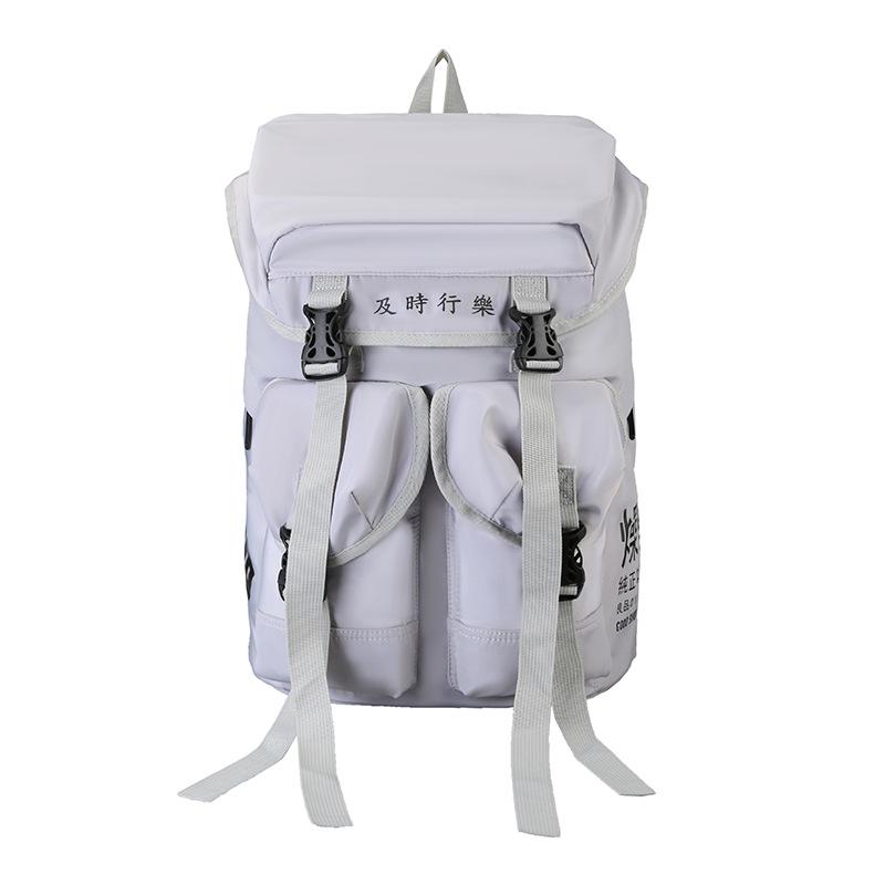 Buy Men's Fashion Hip Hop Backpacks Women Hasp Vintage Ribbon Korean ...