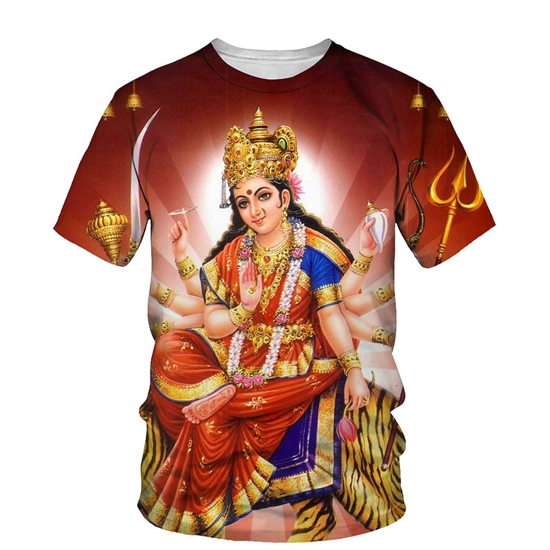 Buy Summer 3d Poshen Print Casual Unisex Short Sleeve T-shirt at ...