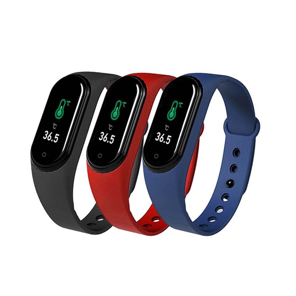 Buy FE M4pro Color Screen Smart Bracelet Measurement Heart Rate Health ...