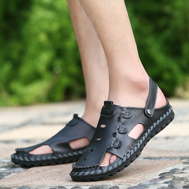 Buy Sandalias De Cuero Para Hombre Sandalias For Man Sandals Men Beach ...