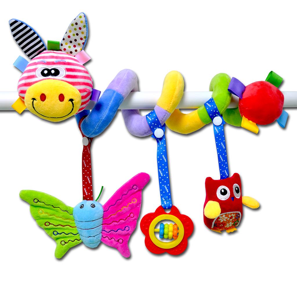 Buy Musical Soft Plush Crib Bed Stroller Baby Pram Rattle Hanging Bell ...