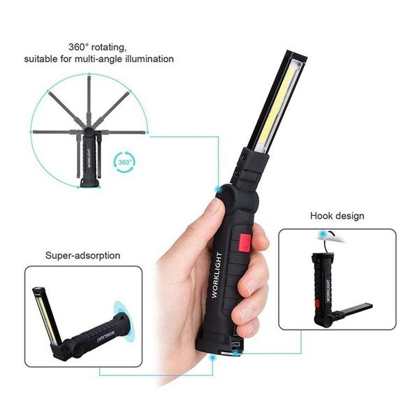 Buy W51/W52 Folding Rechargeable COB LED Slim Work Light Bright ...