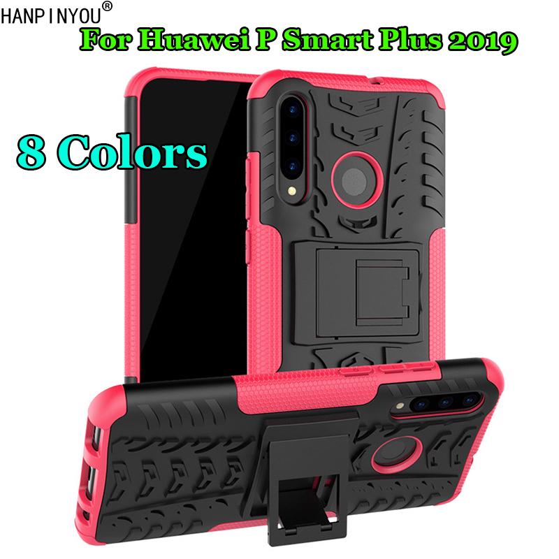 For Huawei P Smart Plus 2019 Dazzle Shockproof Soft Silicone Hard Back ...