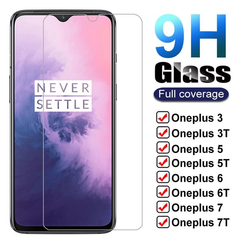 5PCS 9H Tempered Glass For Oneplus 7 7T 6T 5T 6 5 3T 3 1+7 1+6 Screen ...