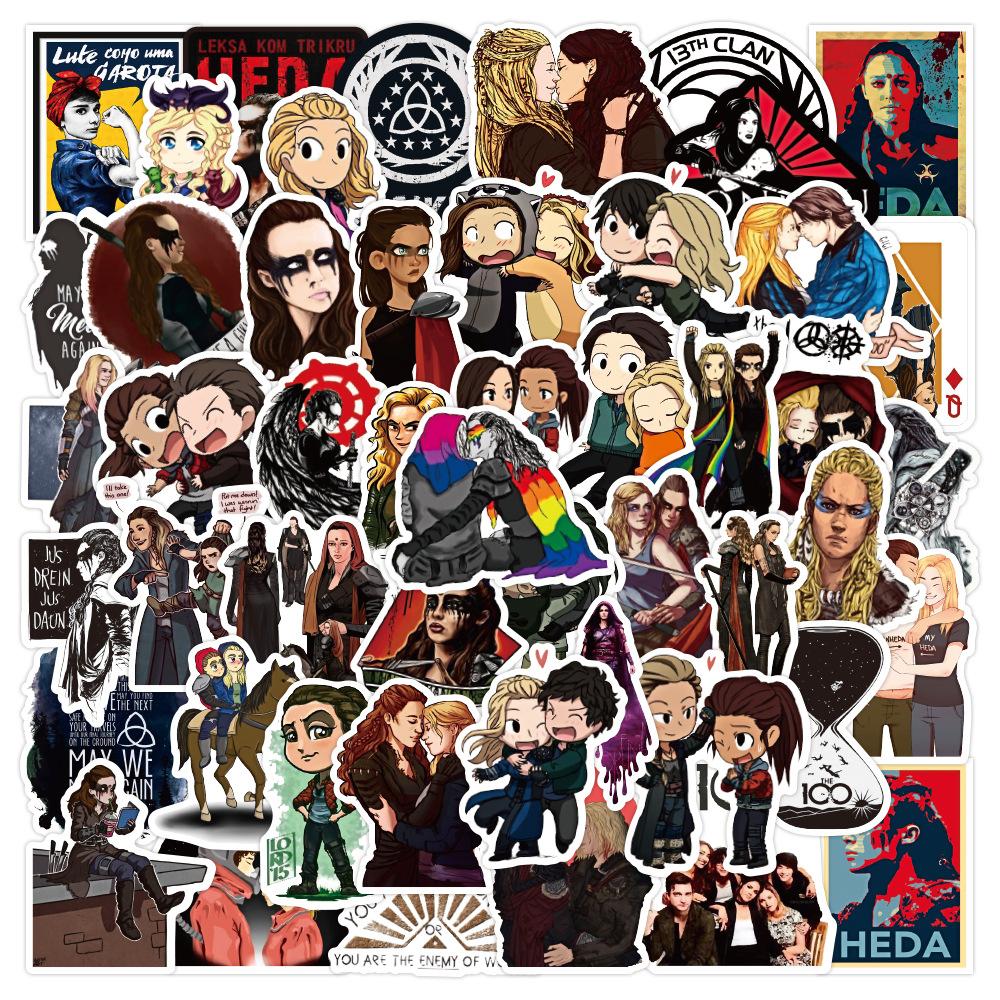 Satın alın 25/50 pcs The Hundred/The 100 Cartoon Stickers Tv Shows For ...