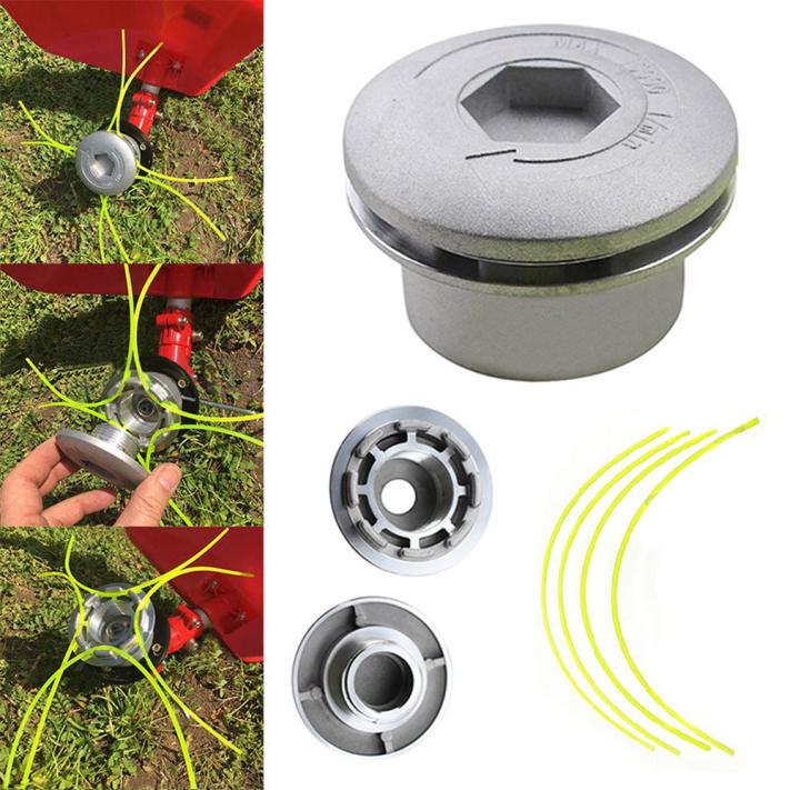 Buy Brushcutter Aluminum Linehead Trimmer Head Spool Set For Gasoline ...