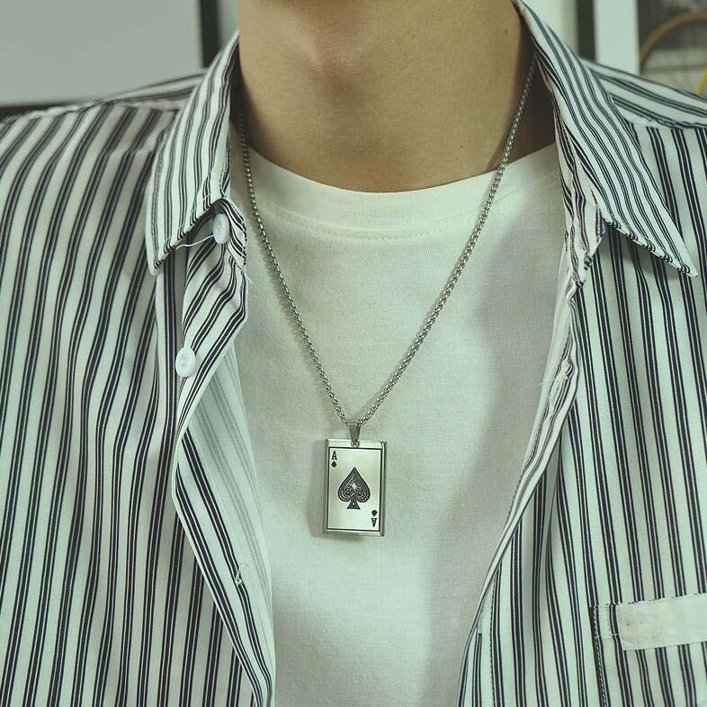 Cheap OPK 1670 All-match Titanium Steel Spade A Playing Card Pendant ...