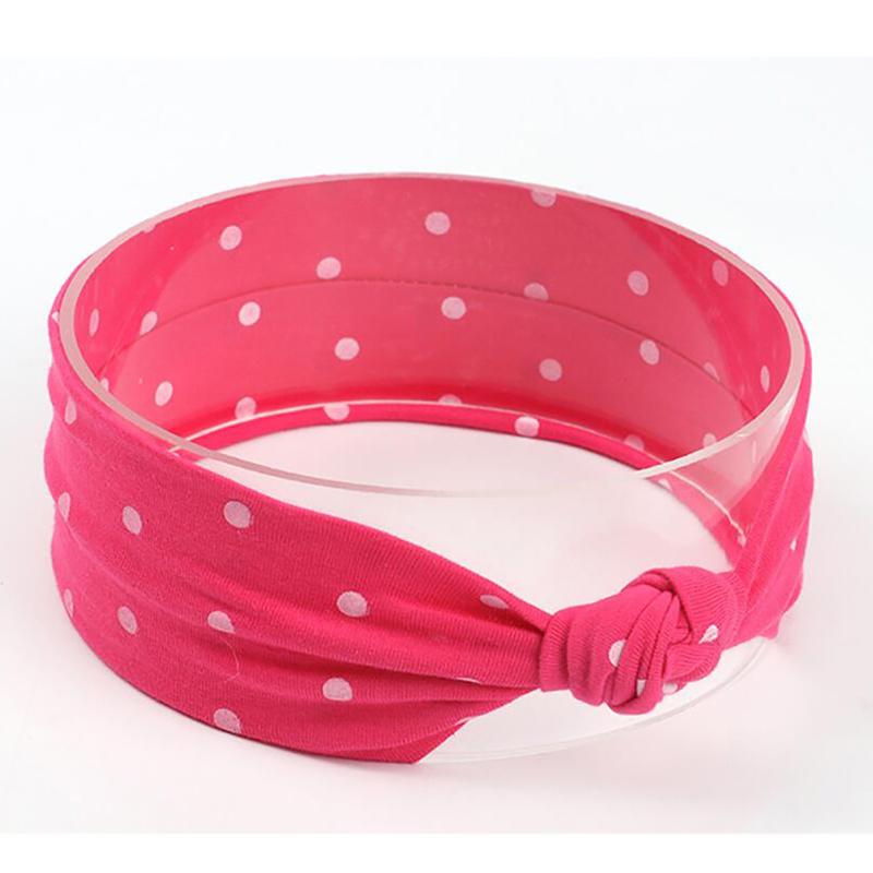 Buy Baby Dot Hair Band Bohemian Wind Headband Wave Knotted Elastic Hair ...
