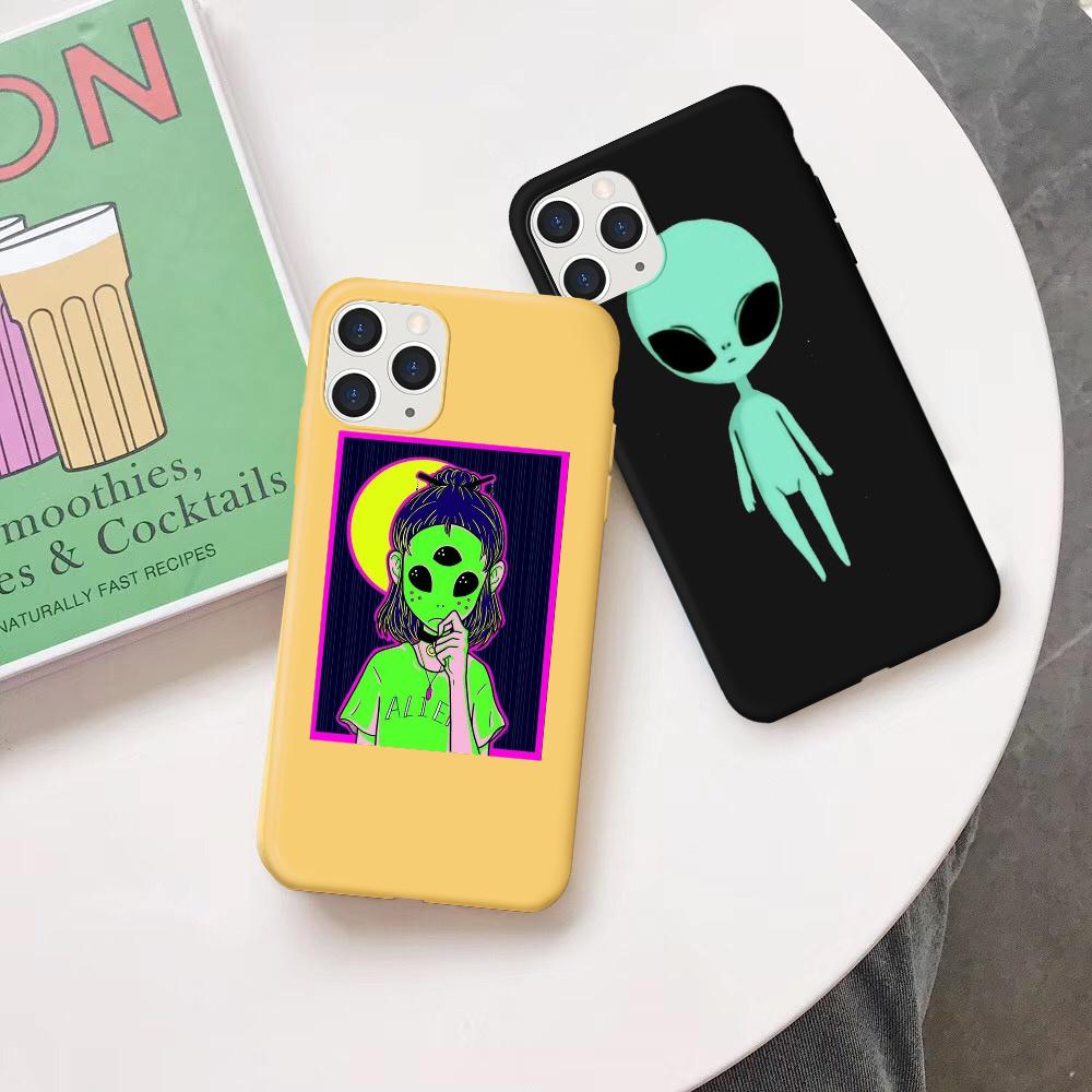 Cheap Cartoon Aliens TPU Mobile Cases For iPhone 7/8 Plus iPhone 11 Pro ...